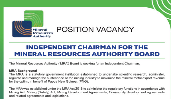 CS.005 – Website Administration - MRA - Mineral Resources Authority of PNG